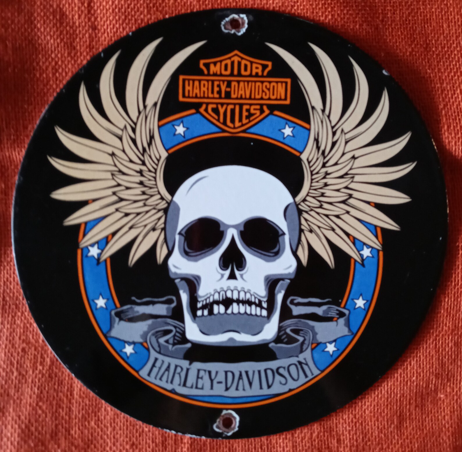 Panneau Publicitaire Harley Davidson Décor Mural En Etsy