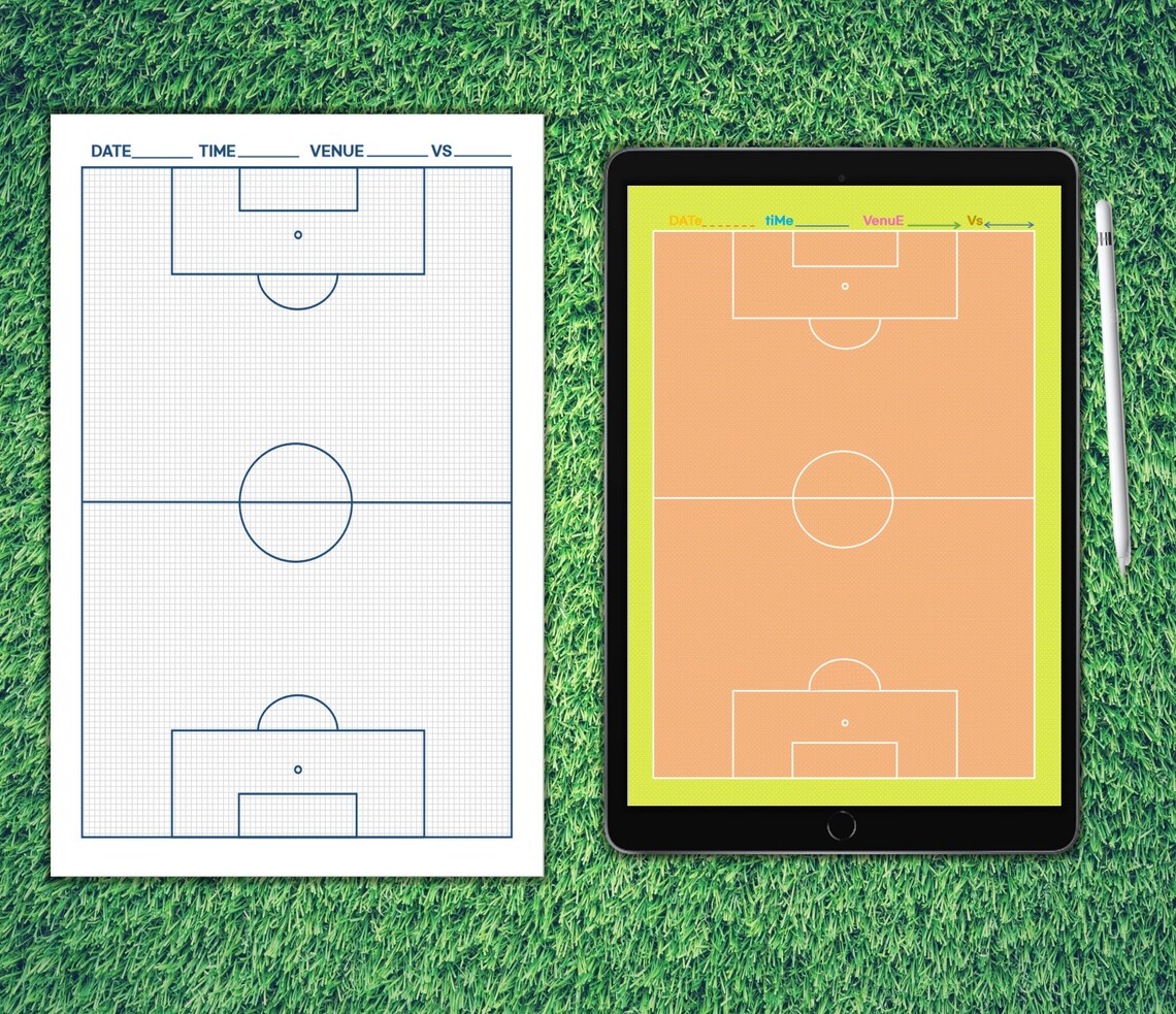 Soccer Digital Notebook Template Planner Soccer Coatch / - Etsy