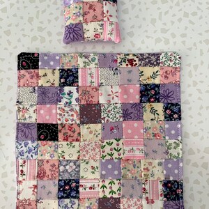 Handmade 1:12 Scale Dollhouse Miniature Patchwork Quilt - Etsy