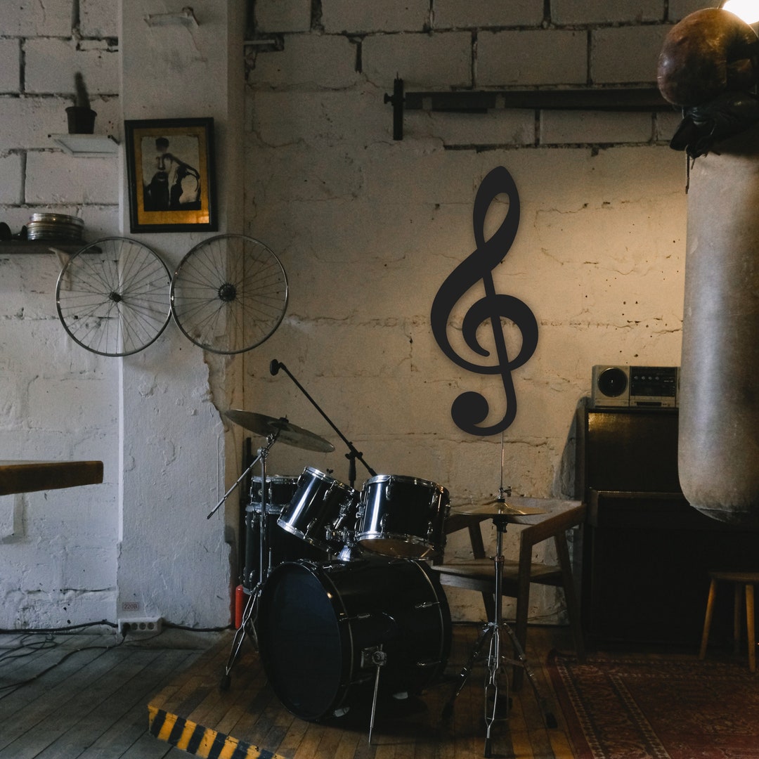 Treble Clef, Wood Wall Hanging, Music Room Decor or Graduation Gift - Etsy