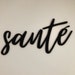 Sante/ French Cheers to Good Health/ Restaurant or Pub Decor/ Home Bar ...