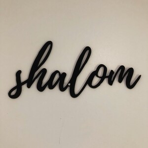 Shalom Sign / Peace Word Wall Art / Country Home Decor | Etsy