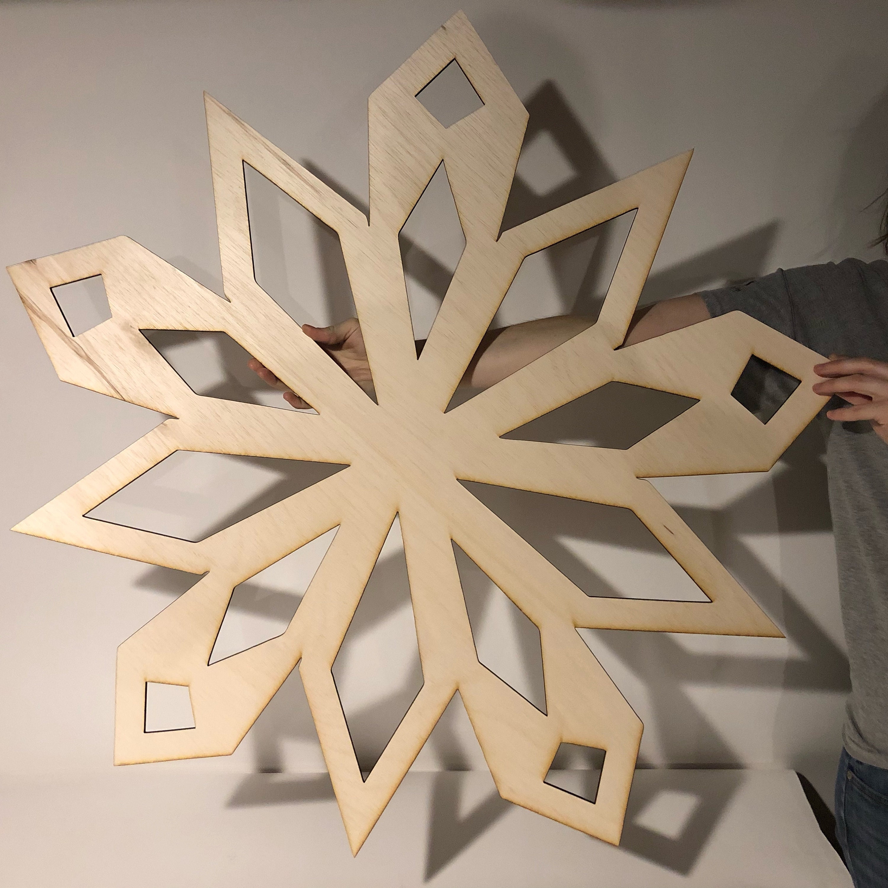Large Wooden Snowflakes/ Winter Party Theme/ Christmas & Winter Decor ...