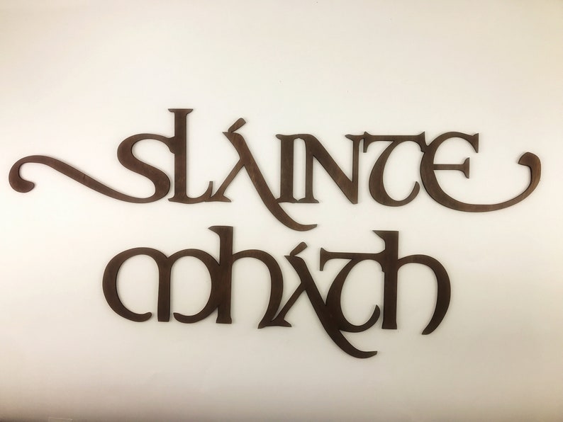 Slainte Mhath/ Wood Sign/ Irish Gaelic Cheers to Good Health/ | Etsy