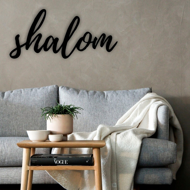 Shalom Sign / Peace Word Wall Art / Country Home Decor - Etsy