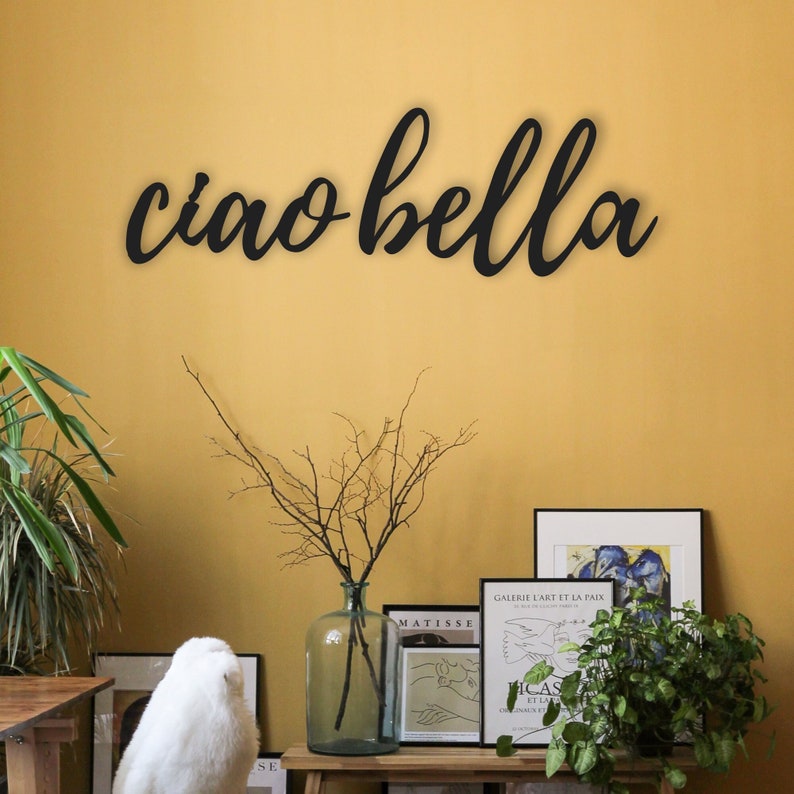 Ciao Bella Sign / Fashion Wall Art / Home Wall Decor / Fashion - Etsy