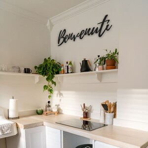 Benvenuti Wood Sign, Italian Welcome Decor - Etsy