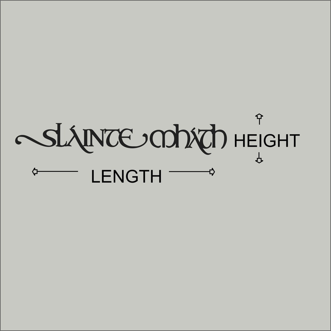 Sláinte Mhath Wood Sign: Irish Gaelic Cheers Wall Decor - Etsy