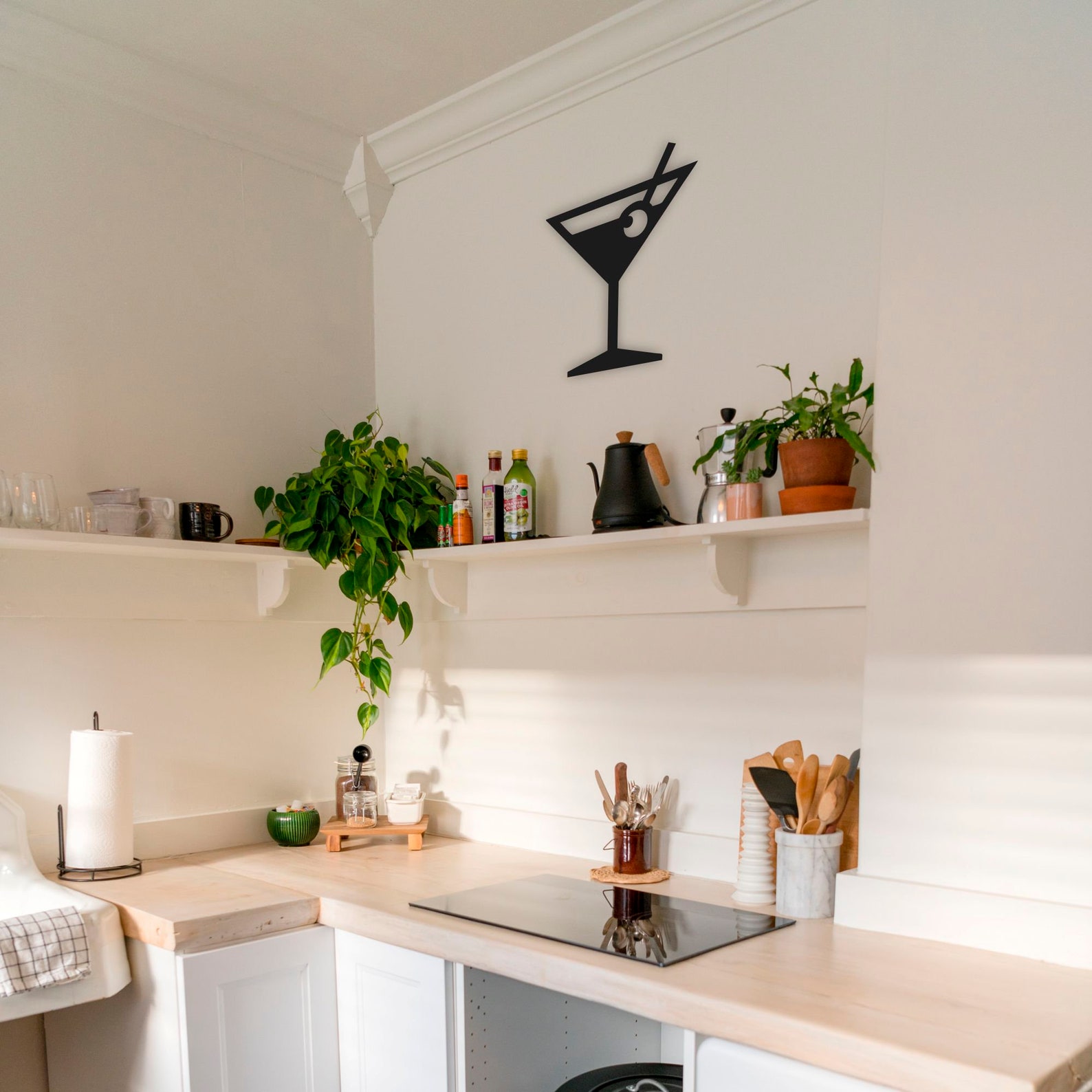 Large Martini Glass Sign/ Mid-century Modern Drink Art/ Bar - Etsy