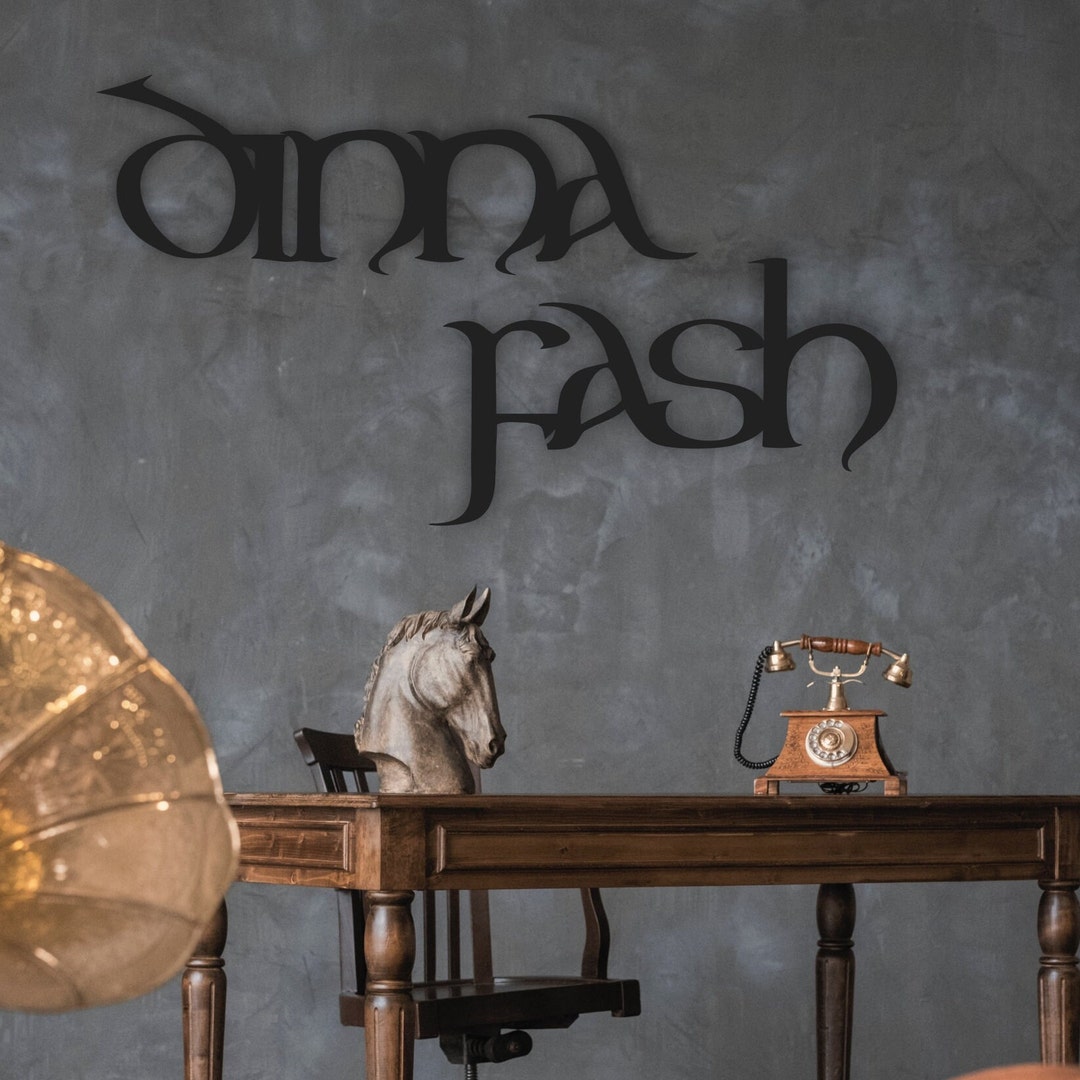 Dinna Fash/ Irish Wood Sign/ Don’t Worry/ Scottish Gaelic Inspired ...