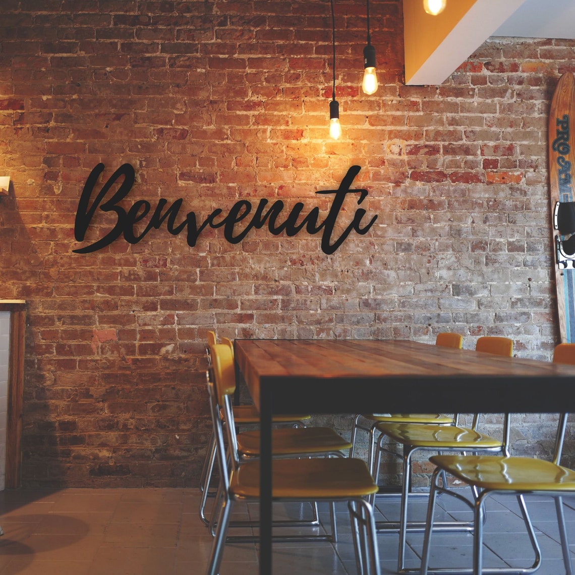 Benvenuti Wood Sign, Italian Welcome Decor - Etsy