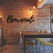 Benvenuti Wood Sign, Italian Welcome Decor - Etsy