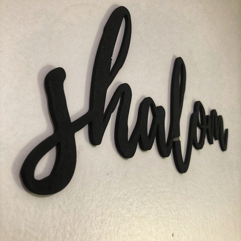 Shalom Sign / Peace Word Wall Art / Country Home Decor | Etsy