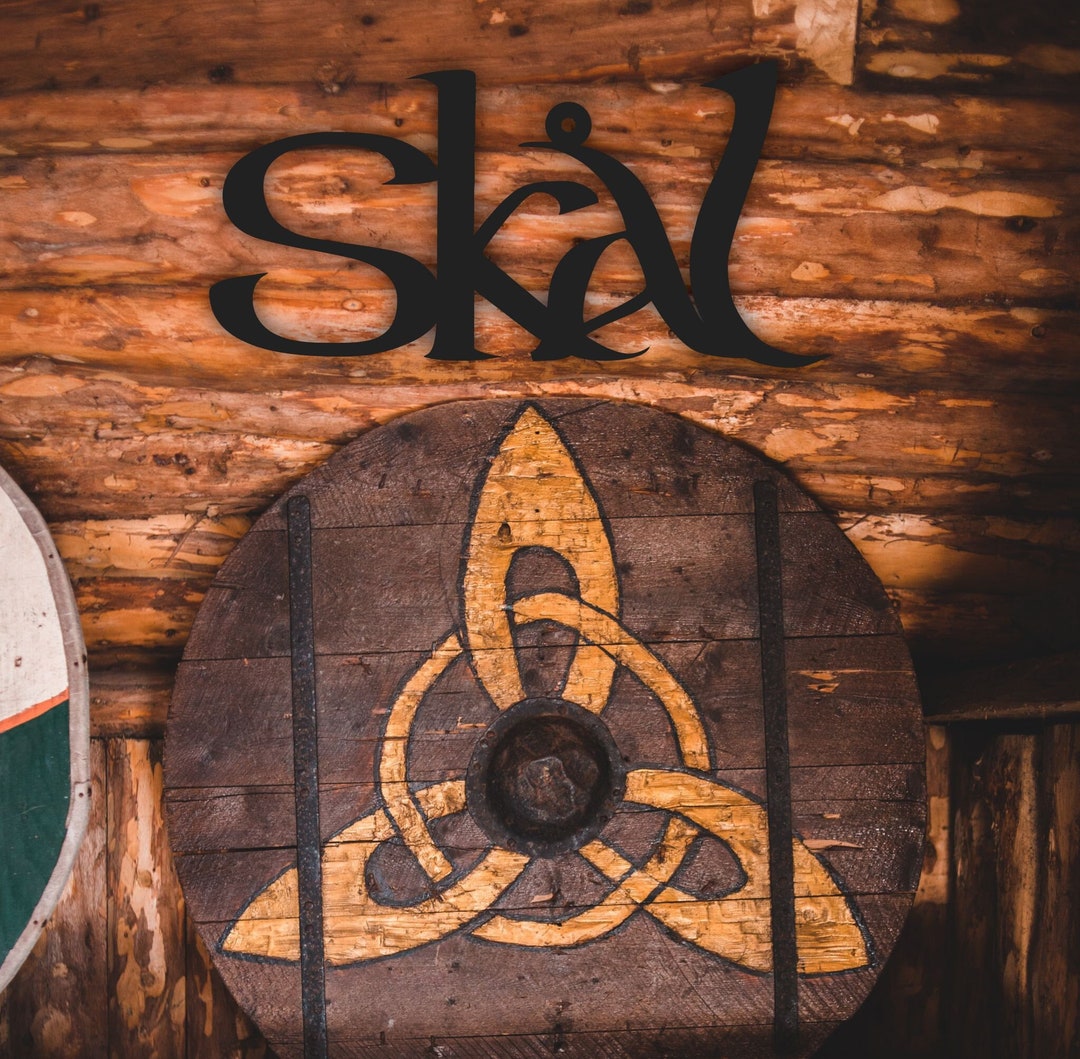 Skal/ Scandinavian and Viking Toast / Norwegian Large Bar Sign / Danish ...