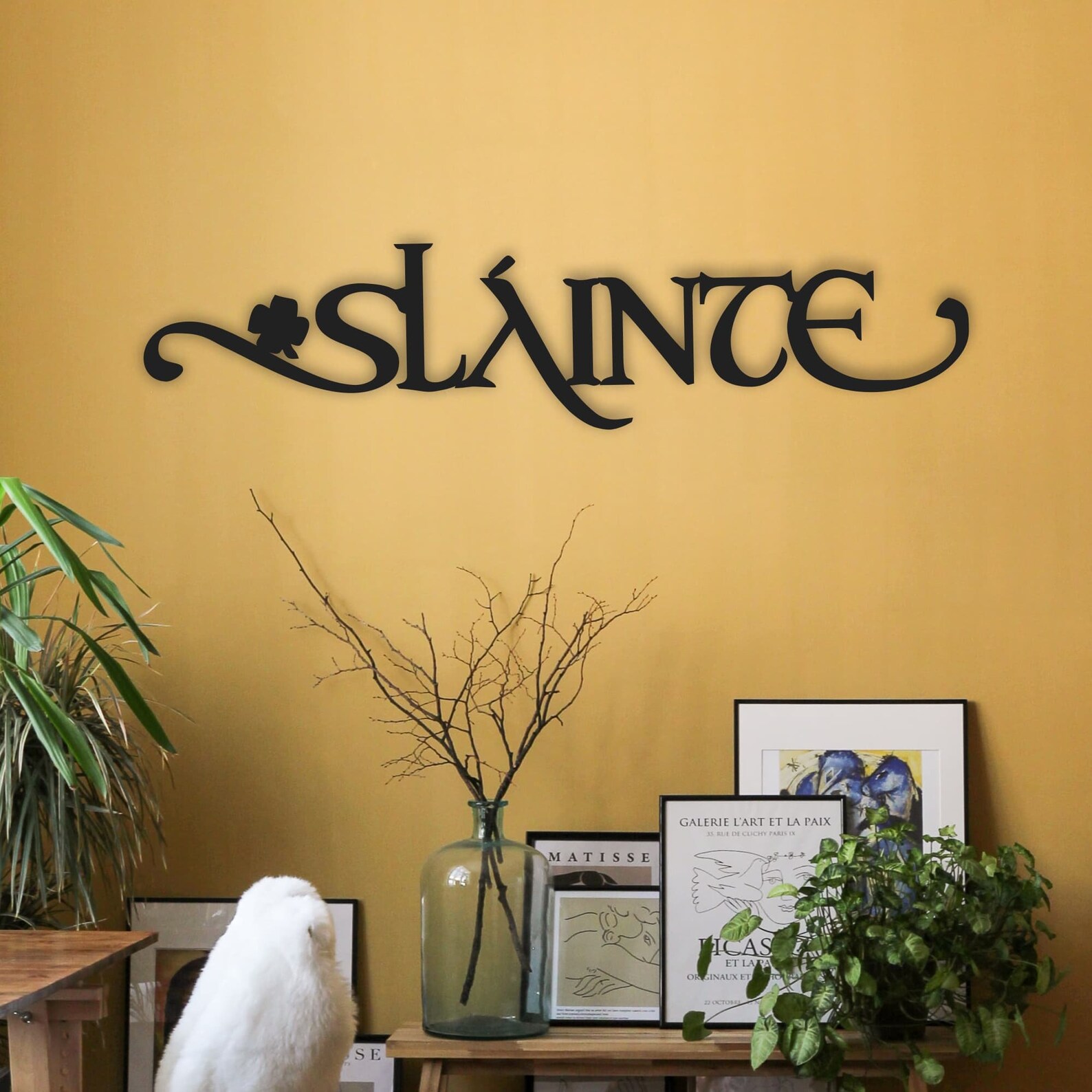 Slainte W/ Shamrock Bar Sign/ Irish Gaelic Cheers to Good - Etsy