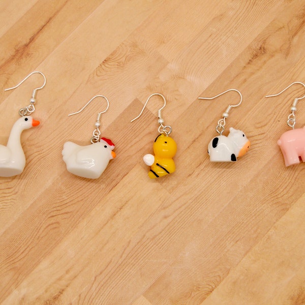 Animal Earrings - Etsy