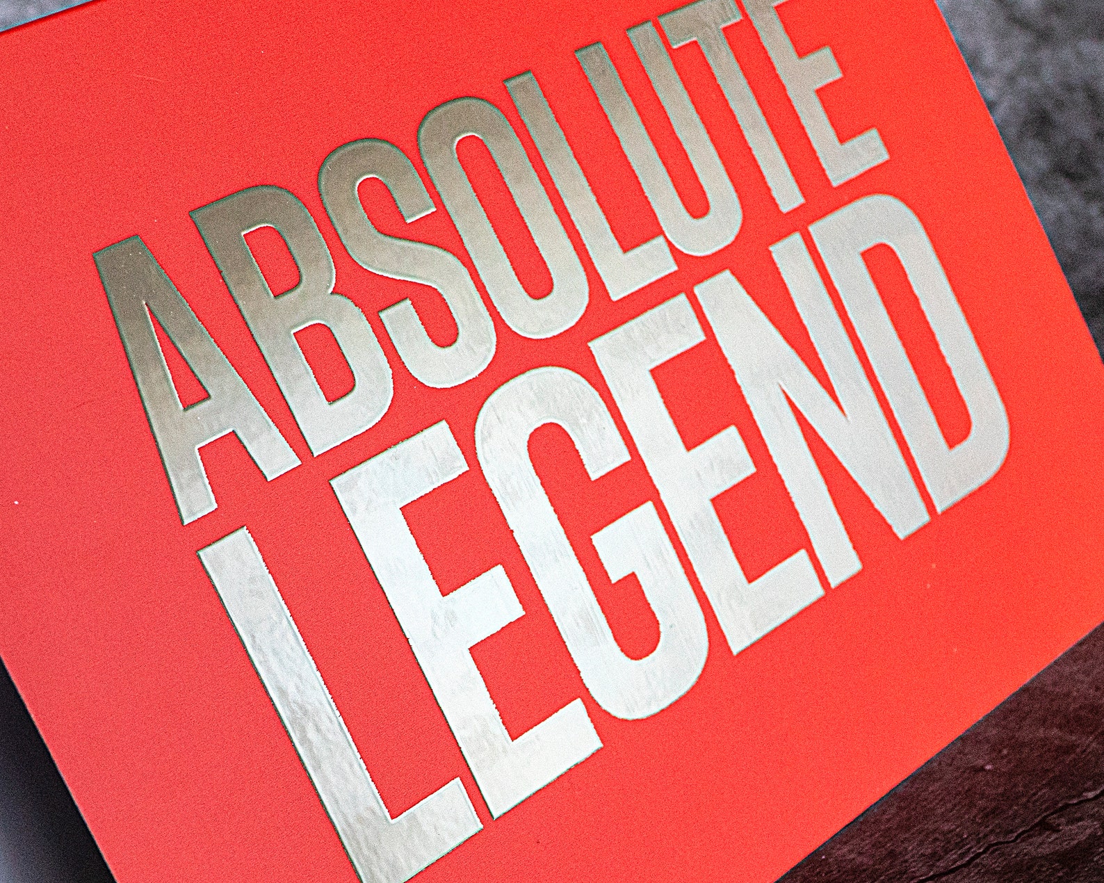 Thank You Card Absolute Legend Luxury Quality Blank Inside - Etsy Canada