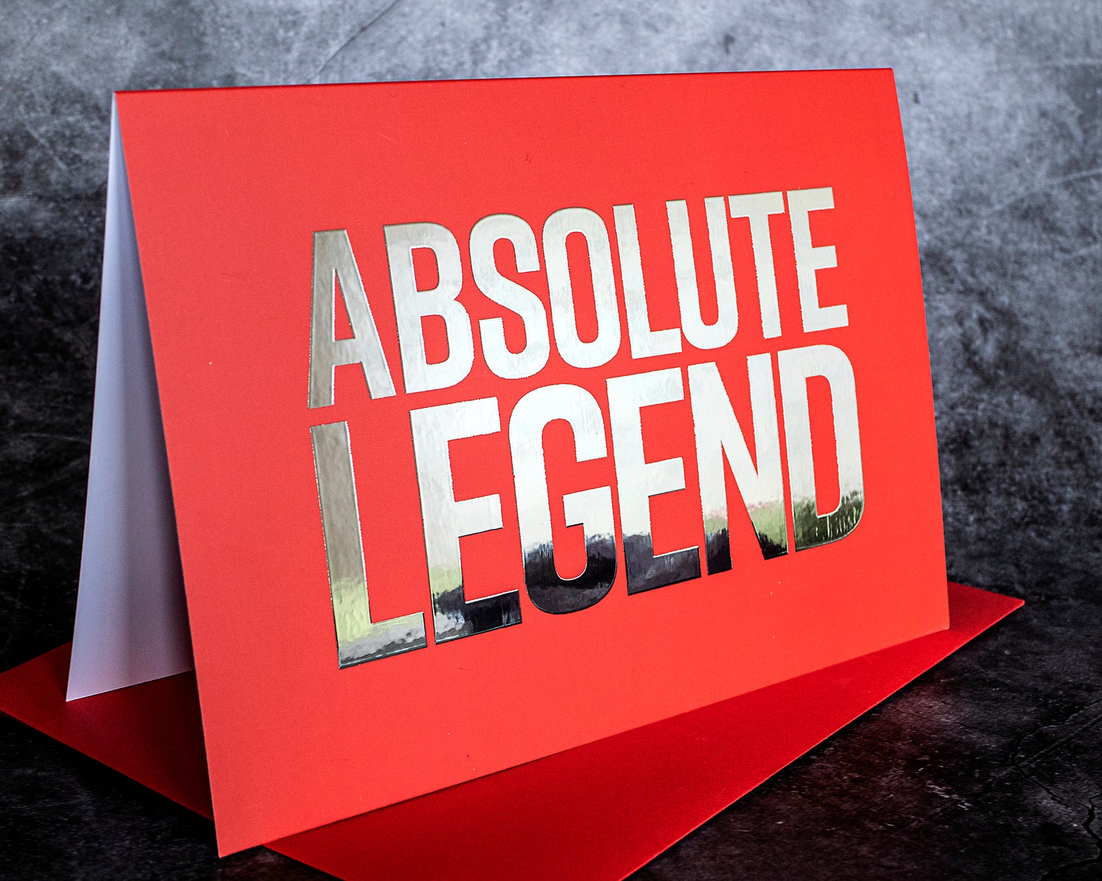 Thank You Card Absolute Legend Luxury Quality Blank Inside - Etsy Canada