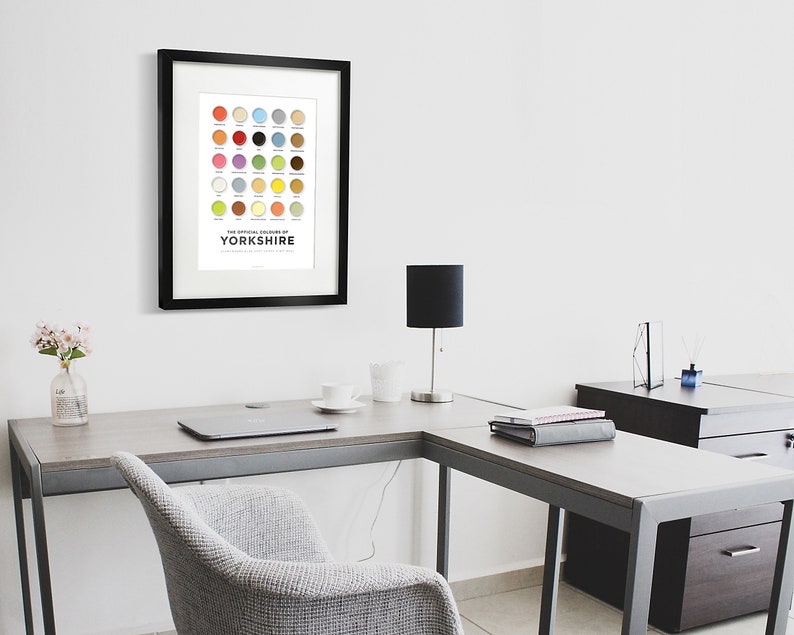 Art Print 'the Official Colours of Yorkshire '/ Yorkshire Gift / A4 ...