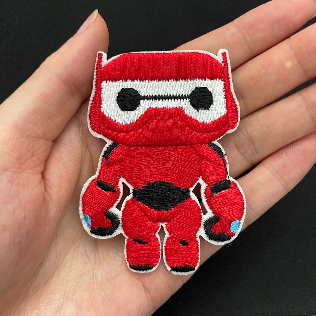 Iron on Cartoon Baymax Patch Embroidered PATCH Embroidery Cute - Etsy