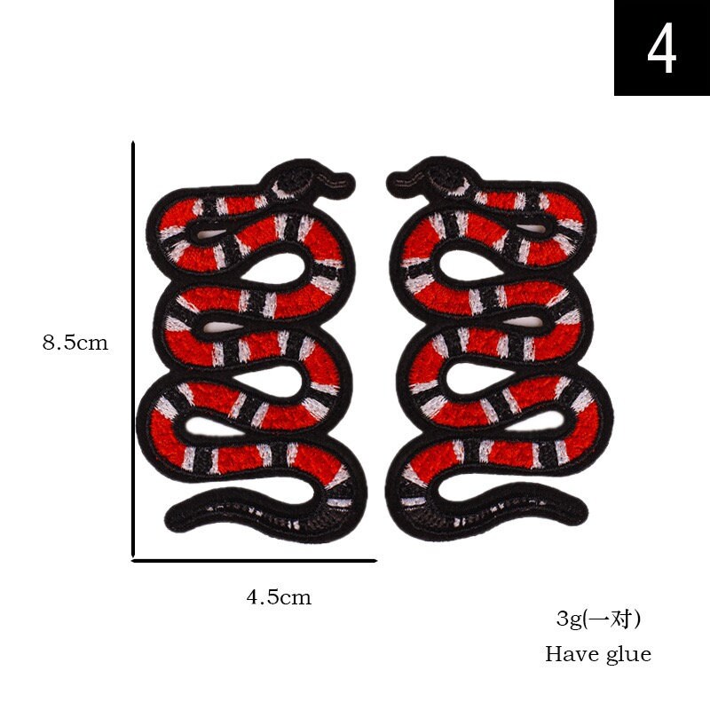 Snake Patch Large Snake for Skirt Sequined Patch Bright Flashing ...