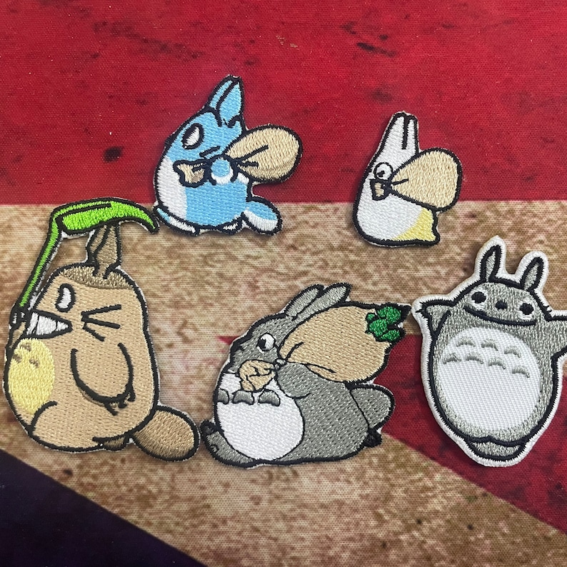 Cartoon Totoro X5 Embroidered PATCH Embroidery Iron on Totoro - Etsy