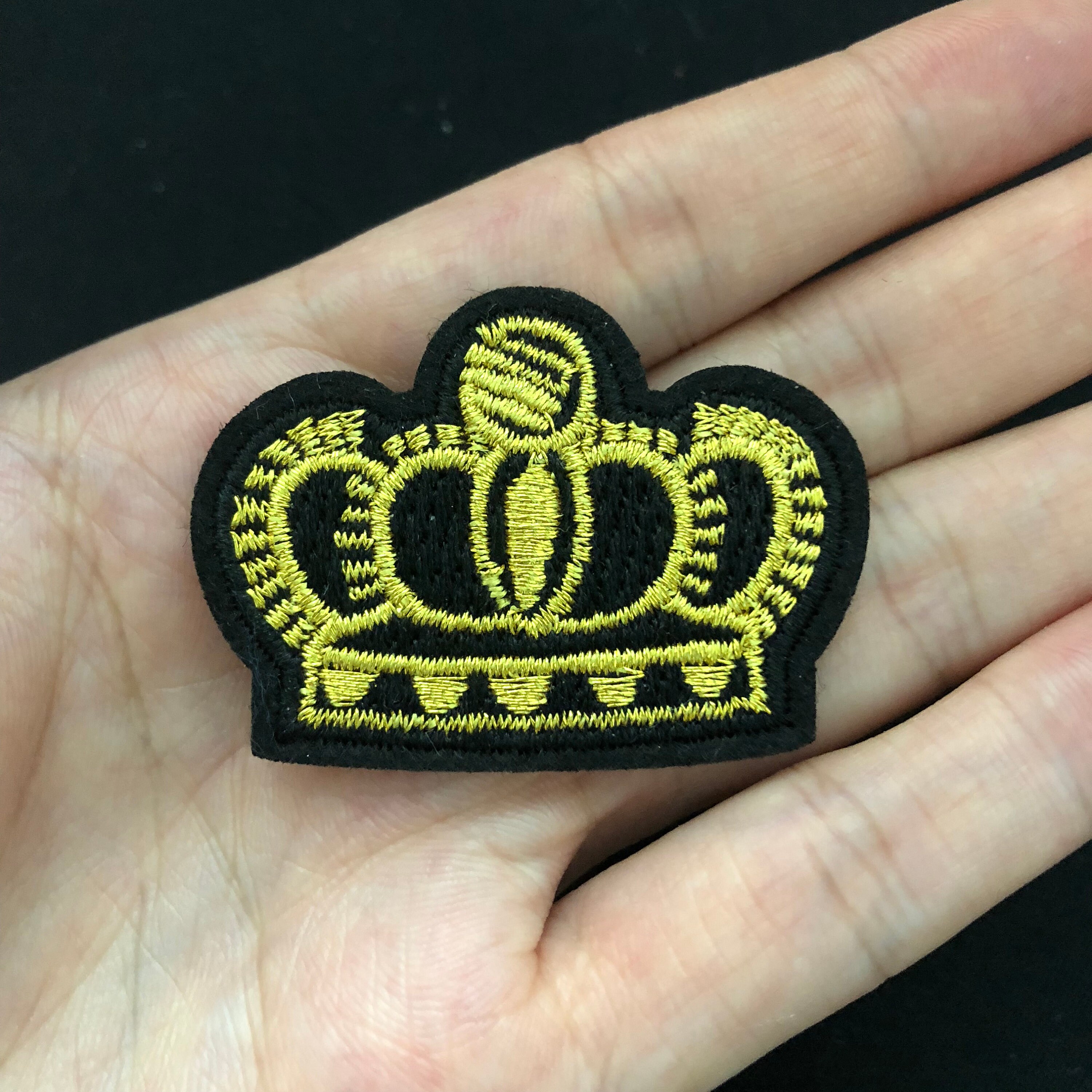 Crown Patch Iron on Patch Embroidered PATCH Embroidery - Etsy