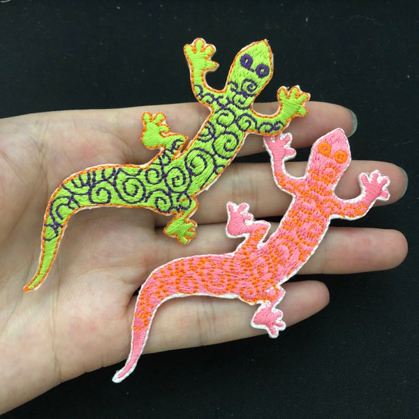 Gecko Applique - Etsy