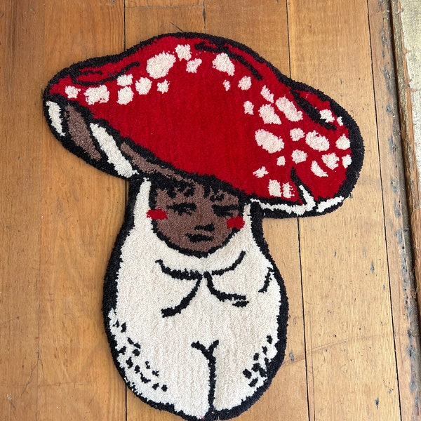 Mushroom Rug - Etsy