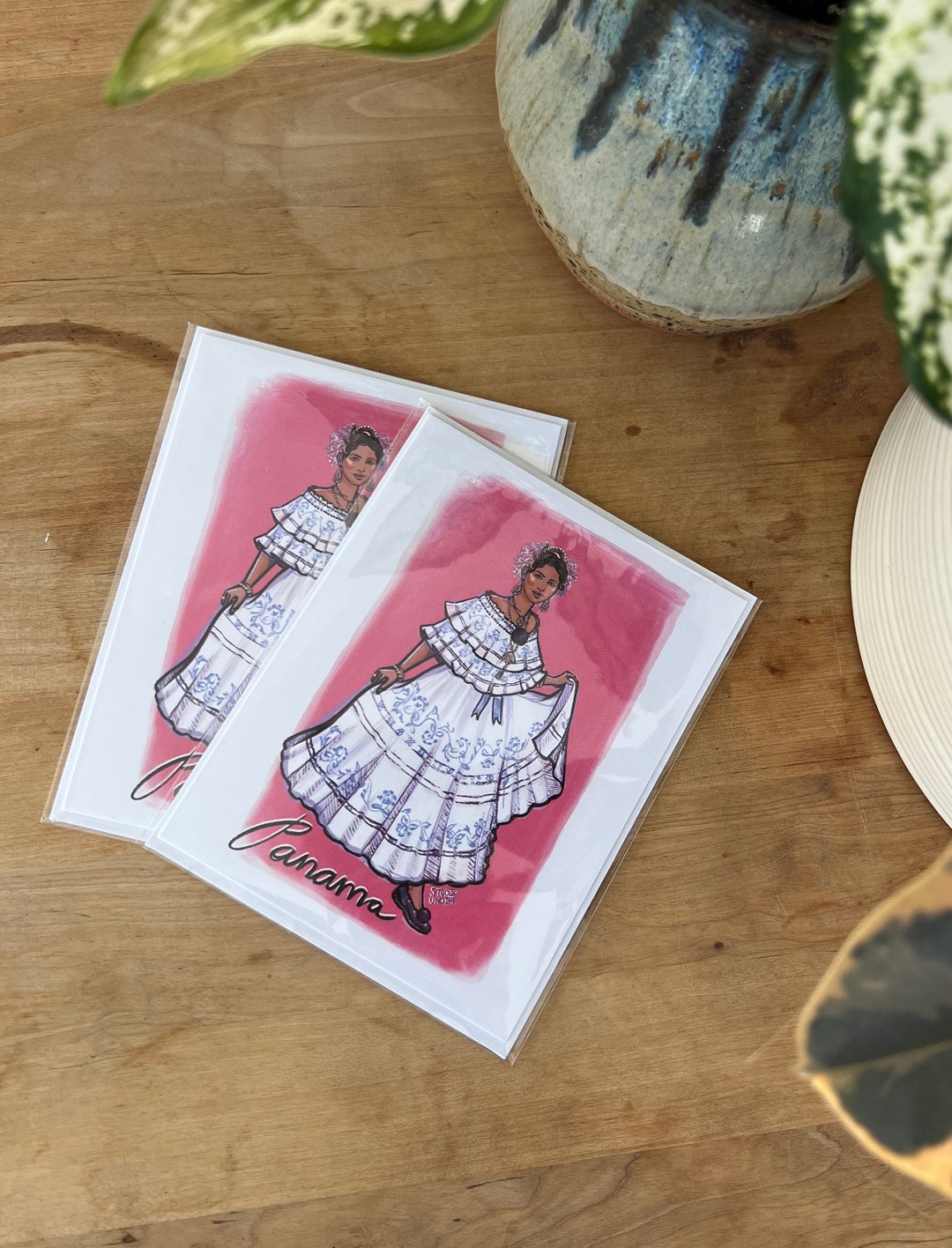 Panama Card - Panamanian, Latina Art, Durable Vinyl, Central America ...