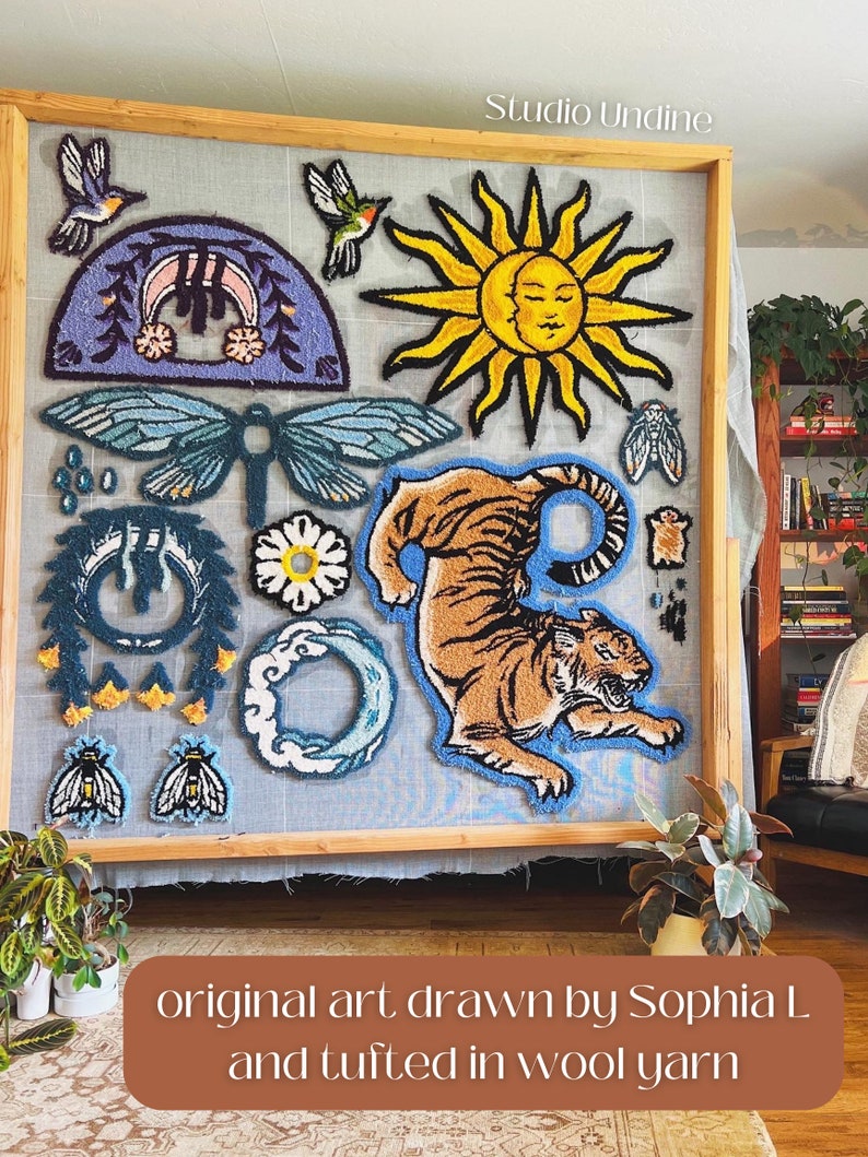 Tufted Wool Cicadas Bug Wall Hanging Nature-inspired Insect - Etsy