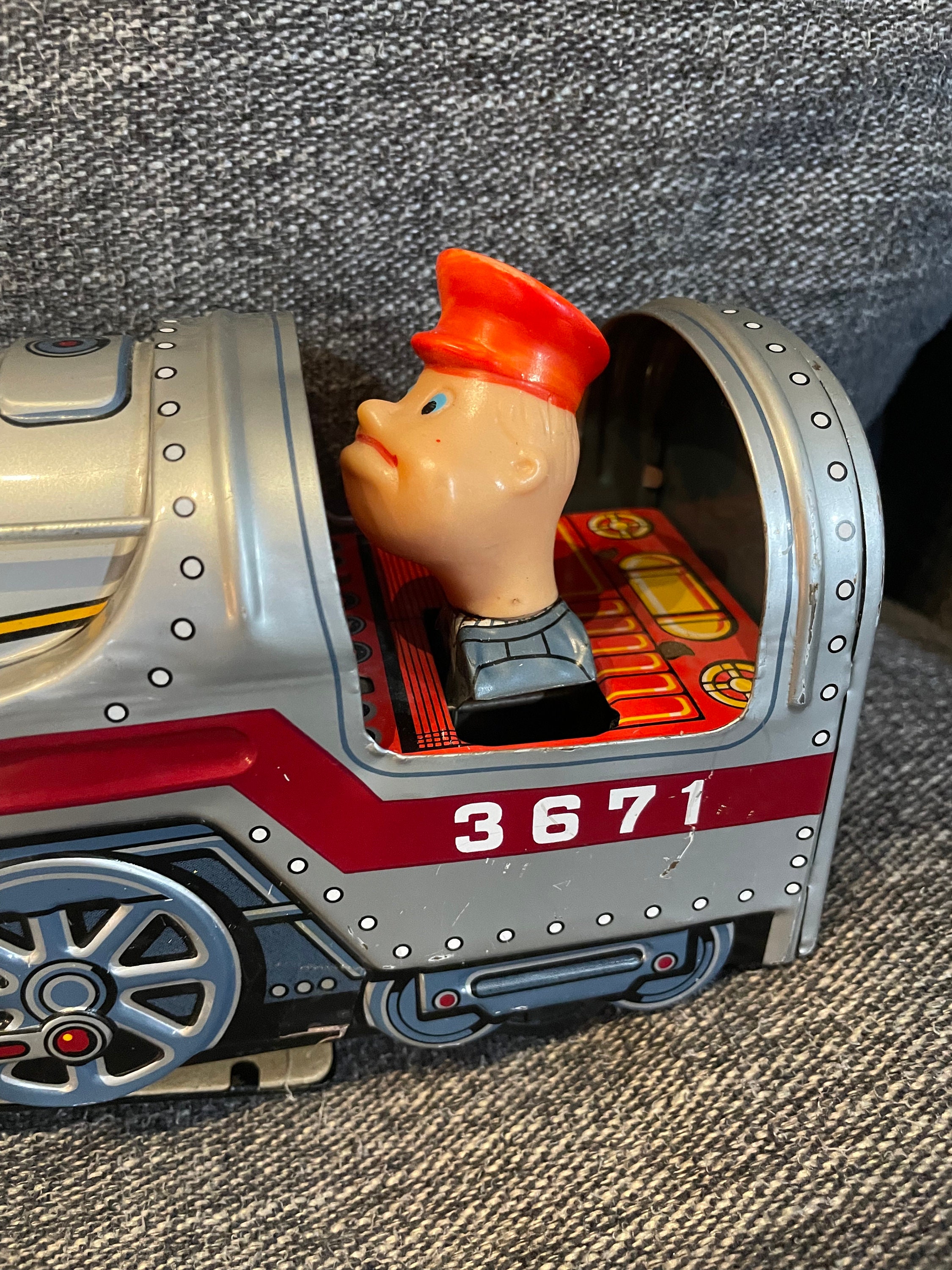 Silver Mountain Tin Train Toy Vintage Metal Toy - Etsy