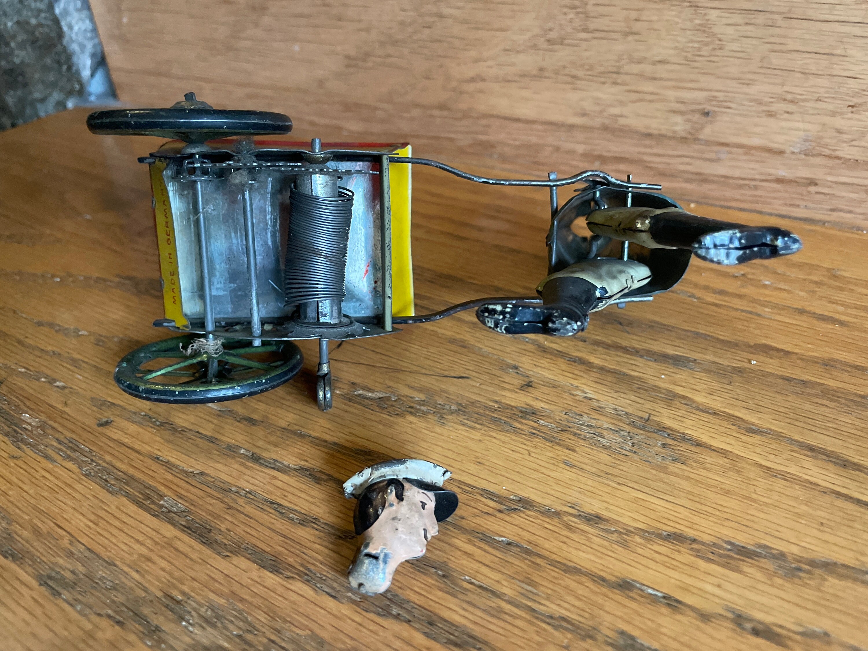 Lehmann Tap Tap Man and Wheelbarrow Vintage Metal Wind up Toy - Etsy