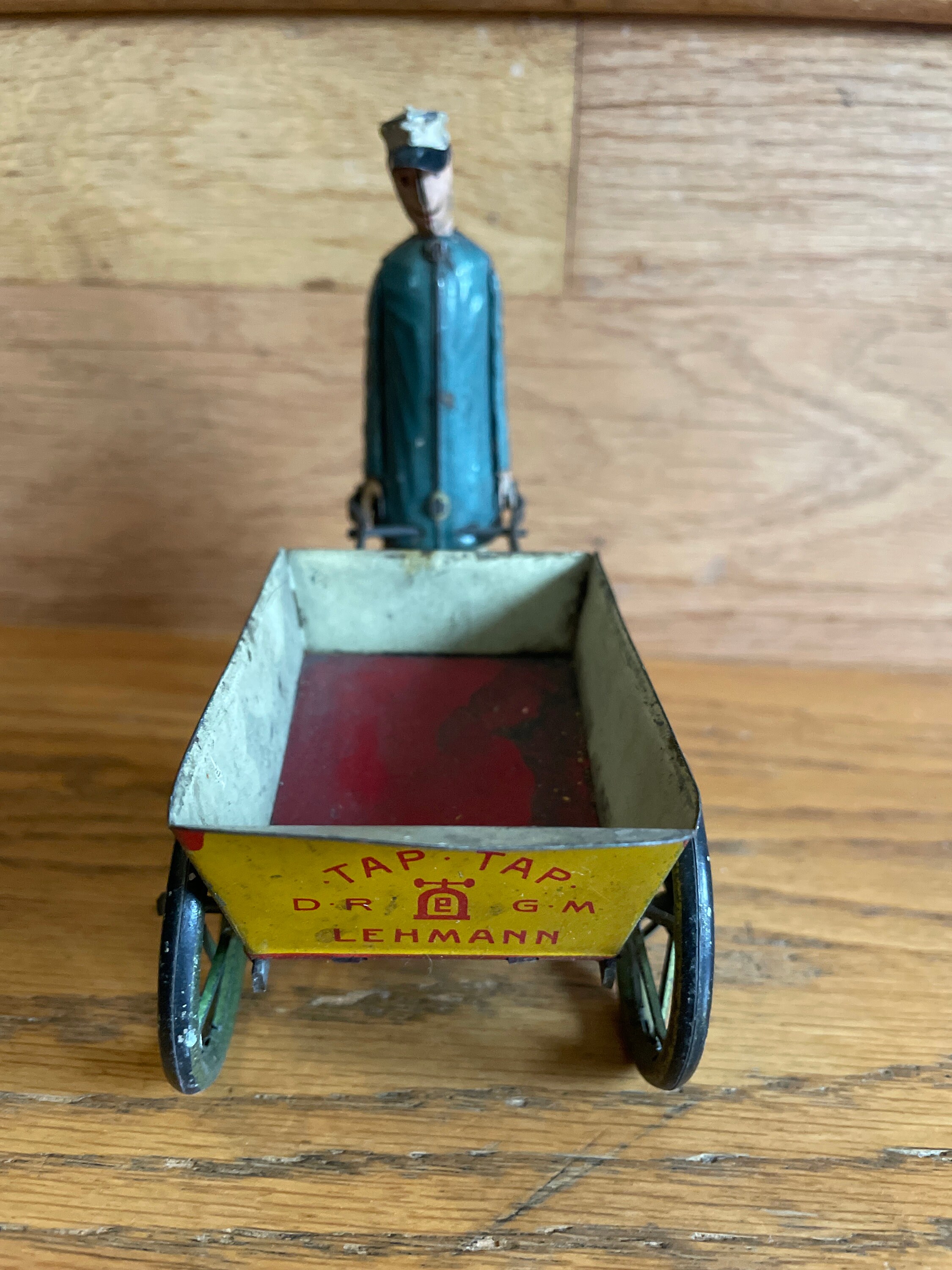 Lehmann Tap Tap Man and Wheelbarrow Vintage Metal Wind up Toy - Etsy