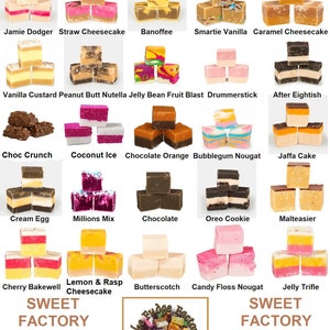 Fudge Factory Finest Handmade Luxury Creamy Fudge Retro Candy - Etsy UK