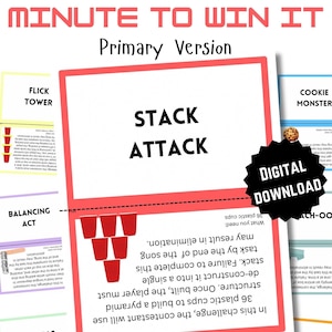 Minute to Win It Primary Singing Time Activity for Reviewing Songs ...