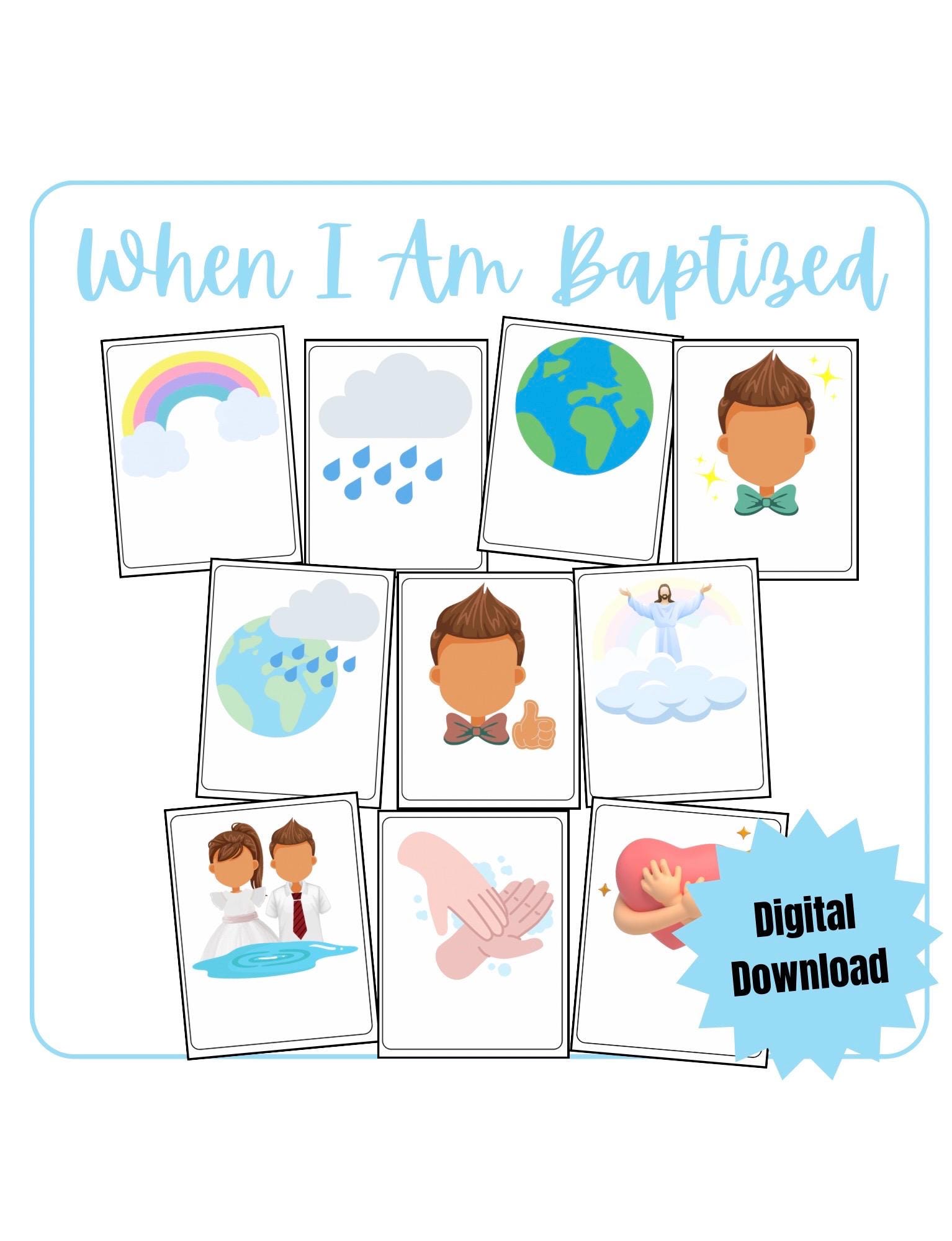 Flipchart for When I Am Baptized LDS Primary Singing Time Pictures Song ...