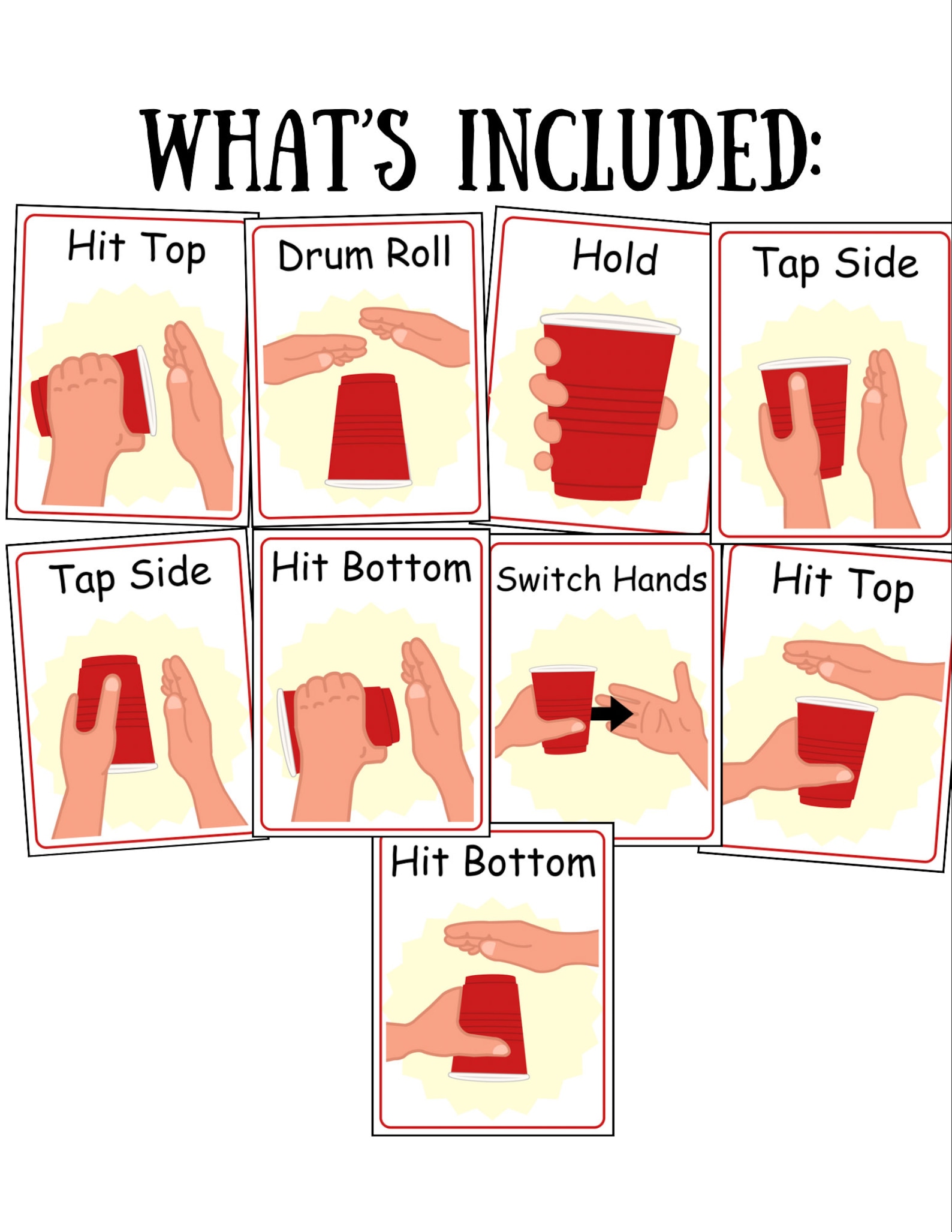 Cup Pattern Visuals for Primary Singing Time Cup Rhythm Graphics Easy ...