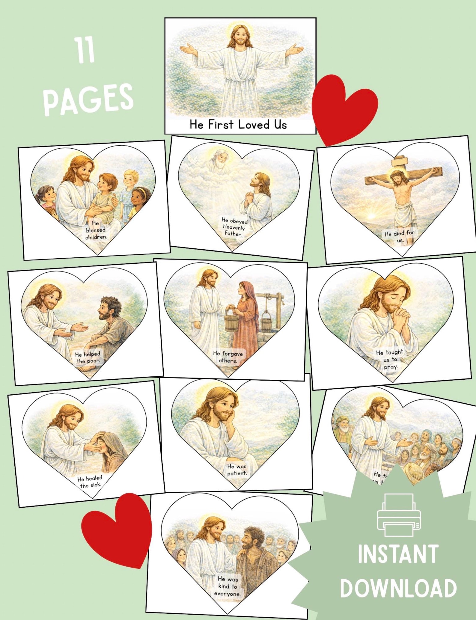 He First Loved Us – Christ-centered Valentine’s Primary Singing Time ...