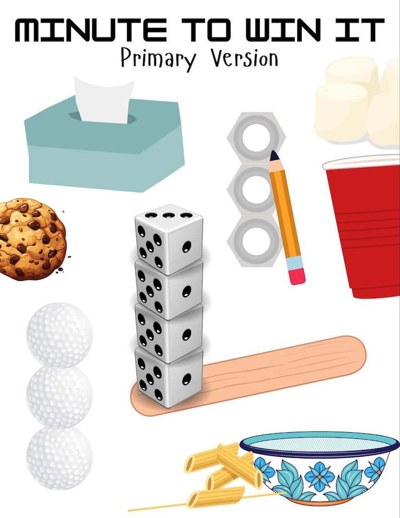 Minute to Win It Primary Singing Time Activity for Reviewing Songs ...