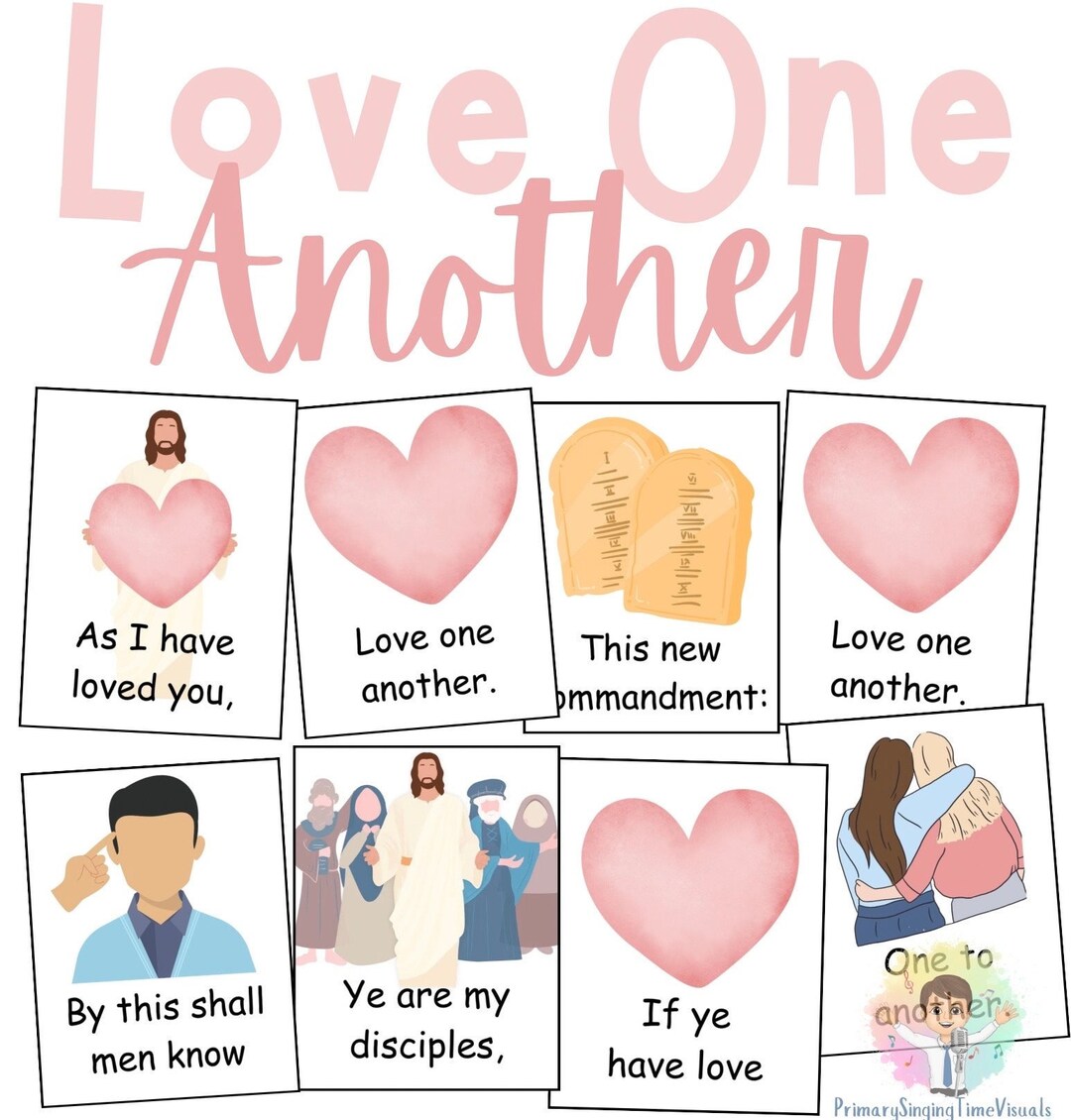 Flipchart for Love One Another Primary Singing Time Help for Teaching ...