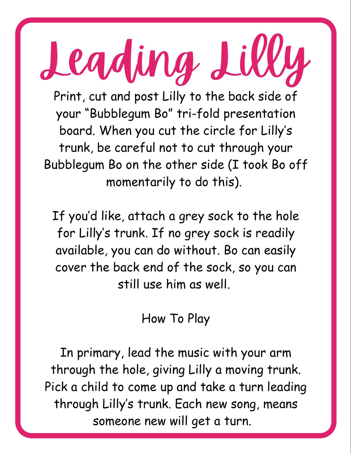 Leading Lilly Fun Primary Singing Time Idea LDS Primary Singing Time ...