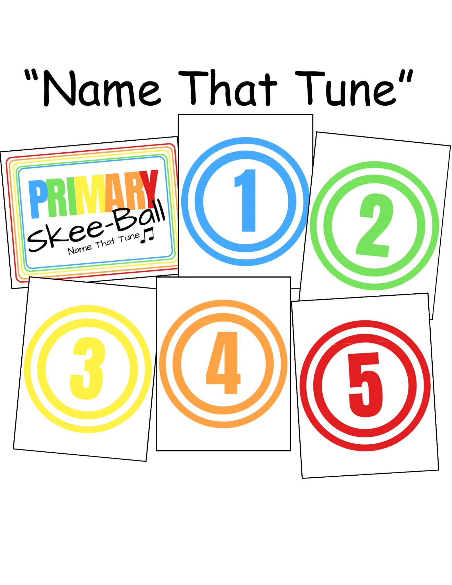 Primary Skee-ball | an EASY Primary Singing Time Activity | | Name That ...