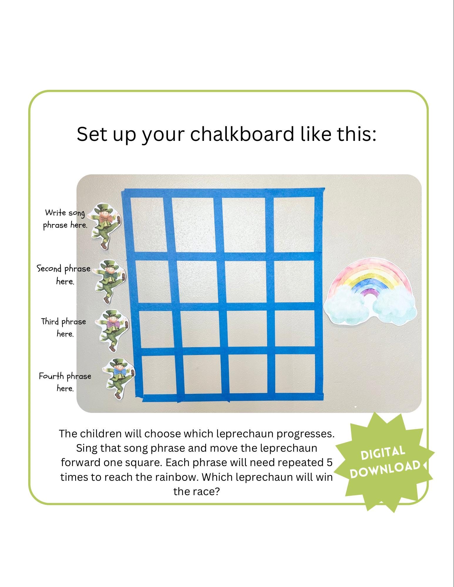 St Patricks Day Singing Time Activity for Teaching a New Song ...