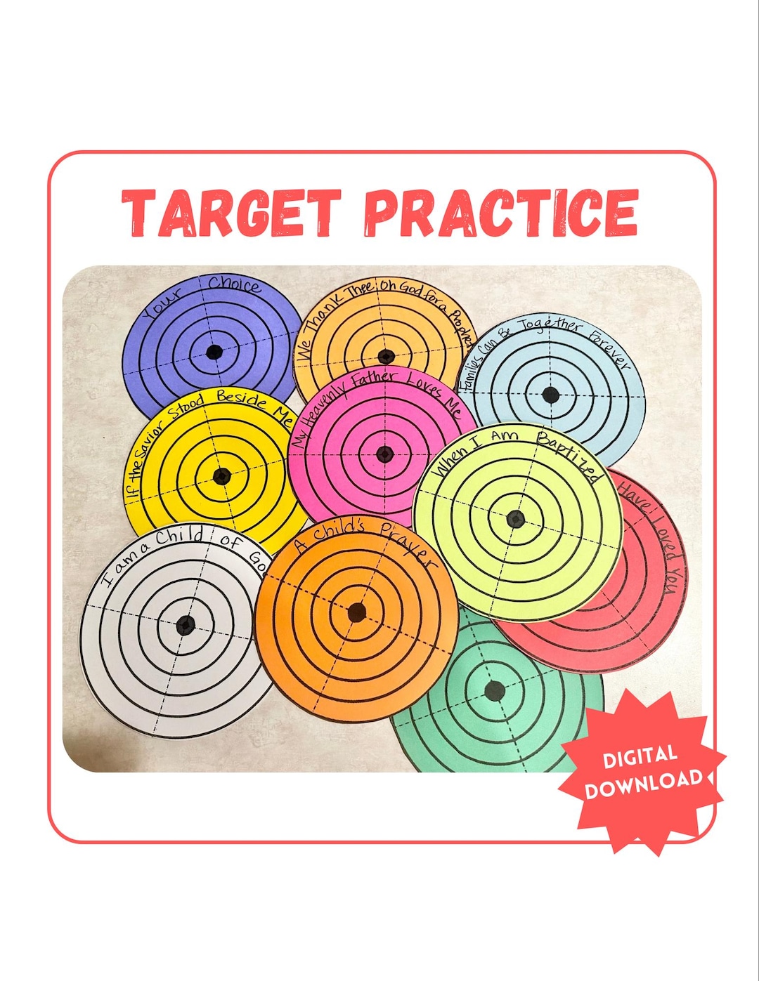Target Practice EASY Primary Singing Time Idea the Kids Will LOVE ...