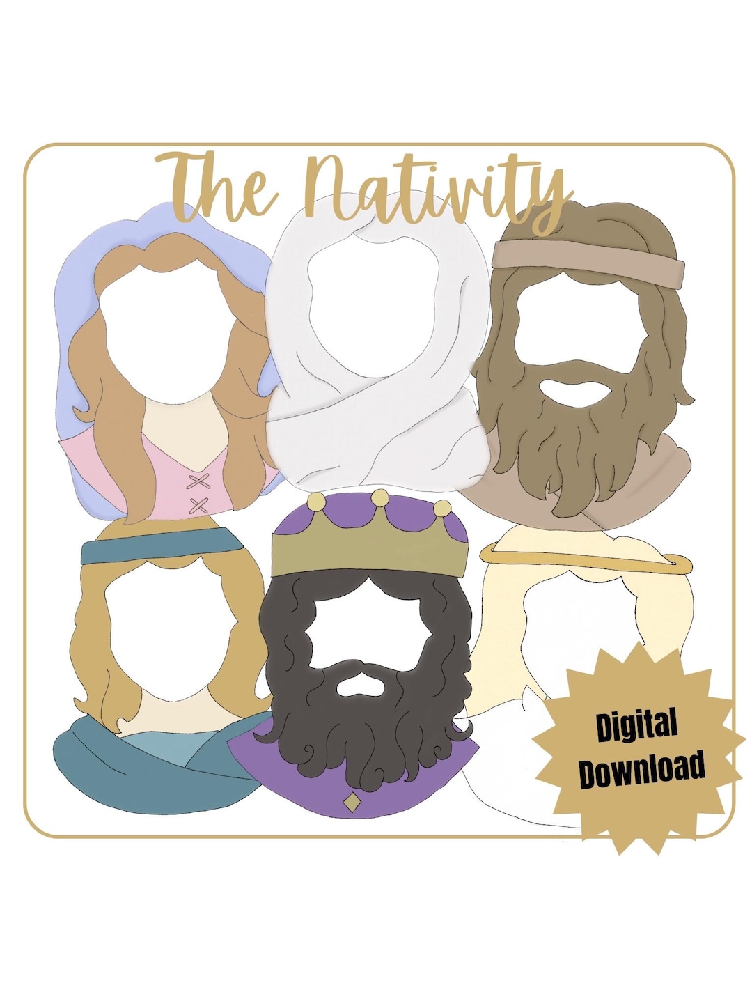 Nativity Characters for Primary Singing Time Nativity Song Costumes for ...