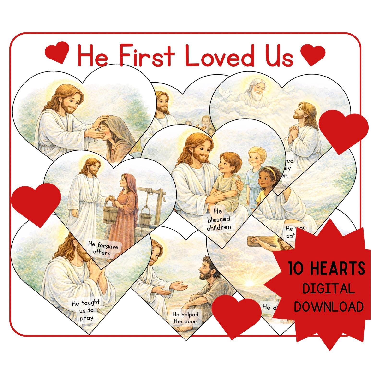 He First Loved Us – Christ-centered Valentine’s Primary Singing Time ...