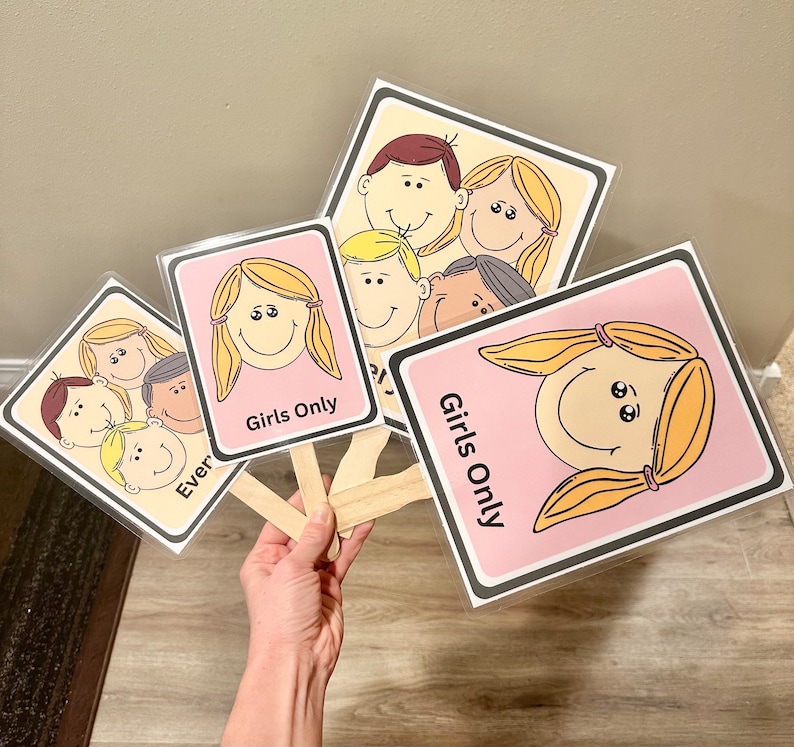 Primary Singing Time Props for Who Sings Boys Only Girls Only Singing ...