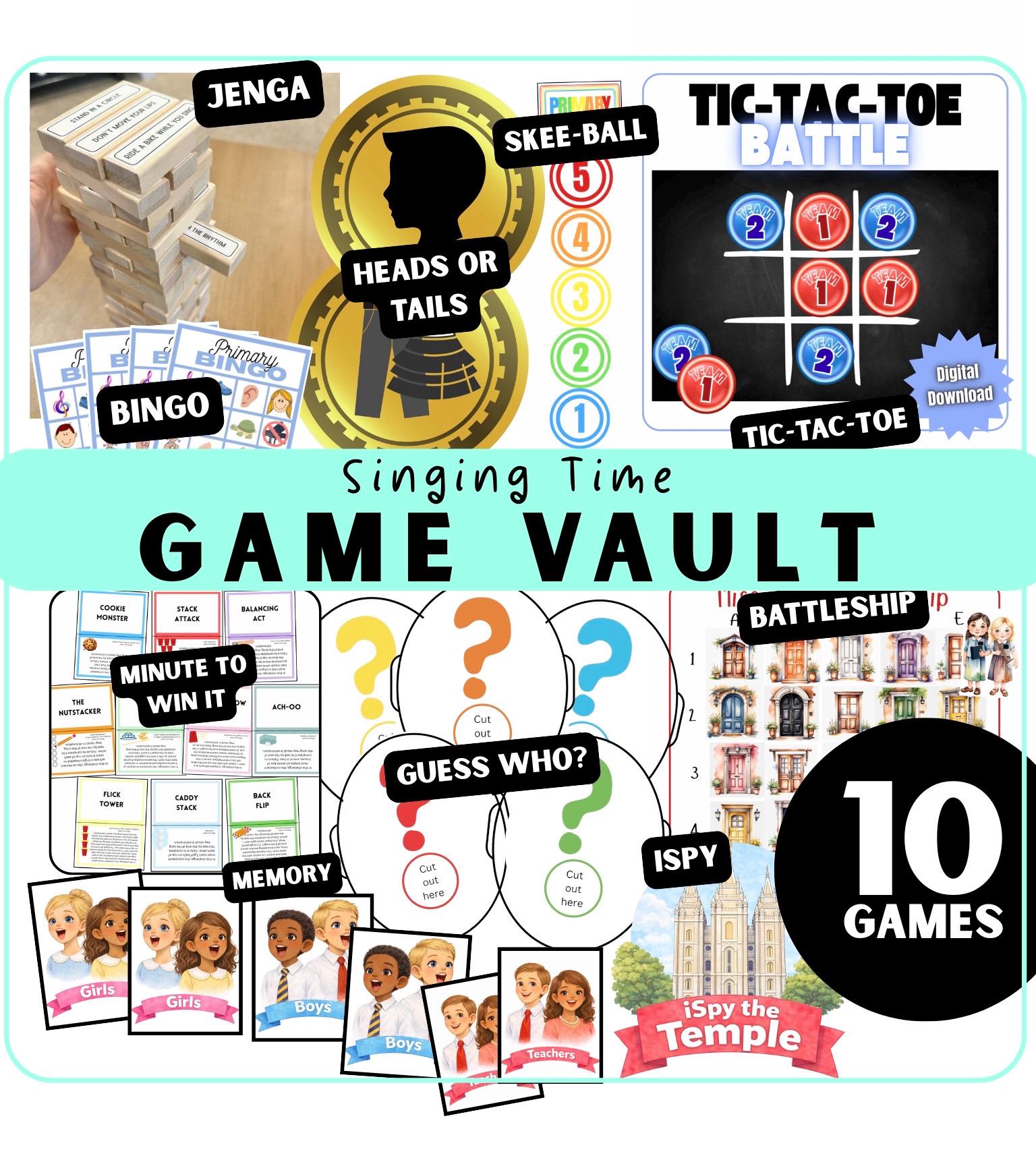 LDS Primary Singing Time Games – Printable Music Activities Bundle ...