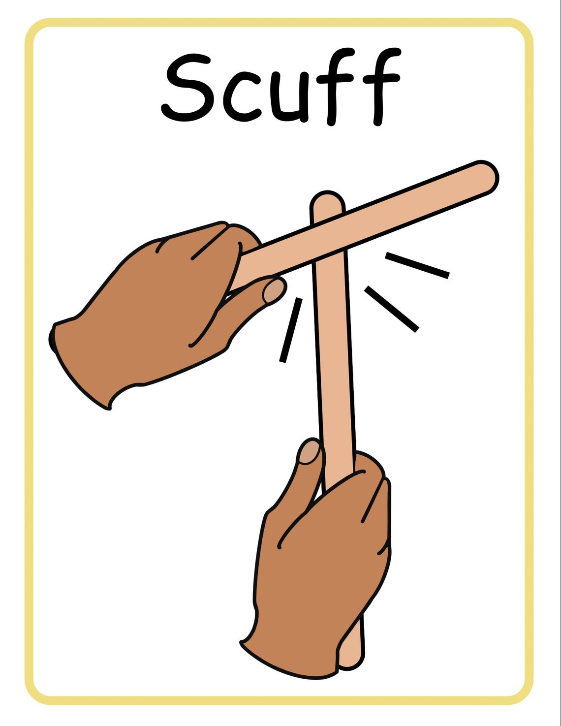 Rhythm Stick Visual for Primary Singing Time Activity Easy Singing Time ...